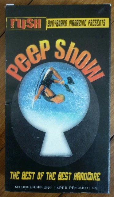 PEEP SHOW RARE Bodyboarding PAL VHS Video Tape Rush/Underground Tapes ...