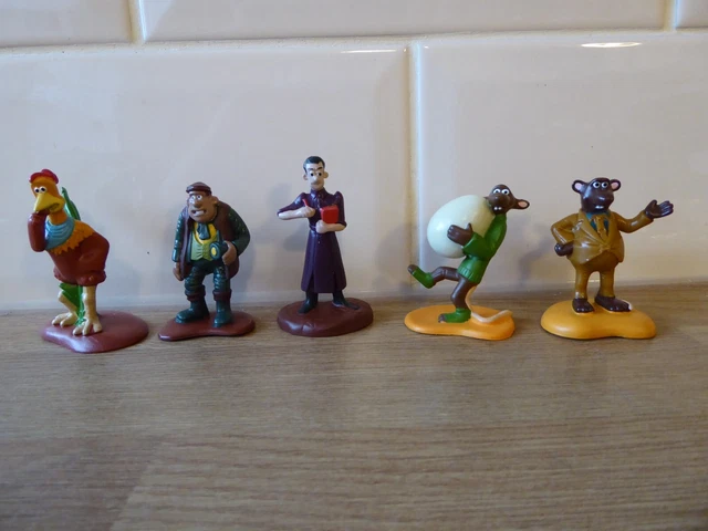 VINTAGE 1999 CHICKEN Run Plastic Figures x 5 Rocky's Roost - Aardman £ ...
