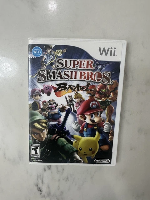 ÉTUI ET MANUEL uniquement Super Smash Bros Brawl Nintendo Wii ...