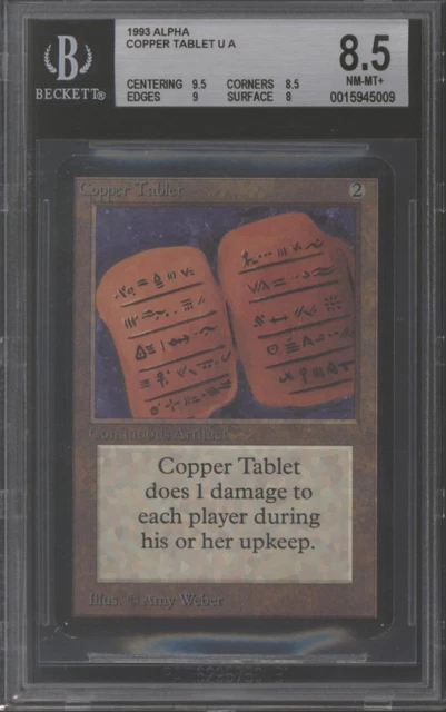MAGIC MTG ALPHA Copper Tablet BGS 8.5 (9.5, 8.5, 9, 8) $273.78 ...