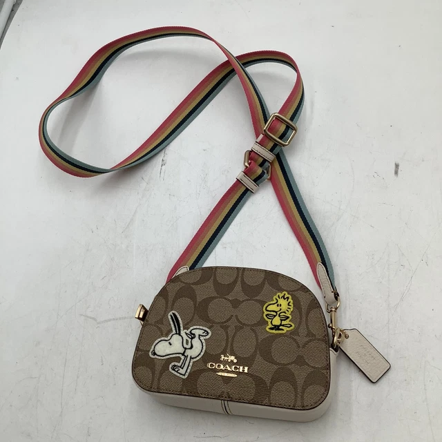 COACH X PEANUTS Collab Snoopy And Woodstock Mini Serena Crossbody $99. ...