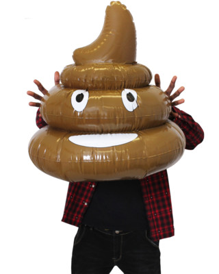 GIANT INFLATABLE POO Emoji Funny Novelty Poop Party Decoration Pool ...