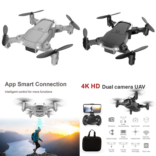 HJ7 R16 DH7 Foldable Mini Drone Quadcopter 2.4G Remote Control 4K Dual ...