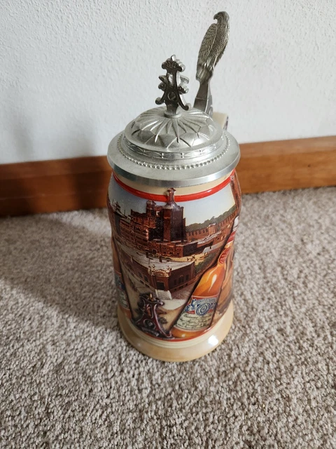 1999 ANHEUSER BUSCH COLLECTORS STEIN CB10 "The Golden Age of Brewing ...