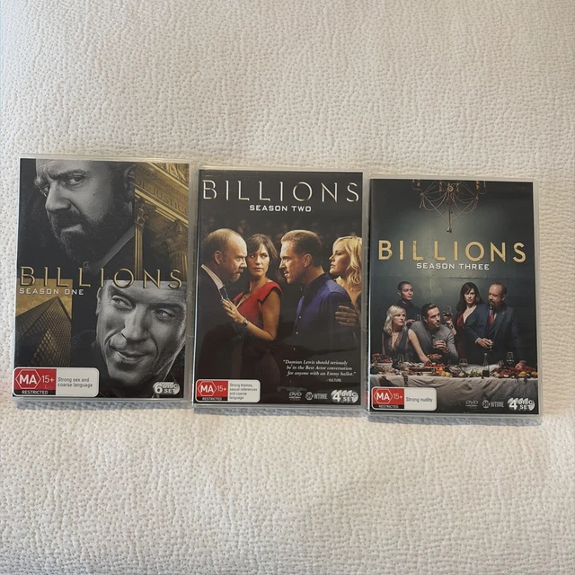 BILLIONS SERIES COMPLETE Seasons 1-3 Paul Giamatti Damian Lewis Region ...