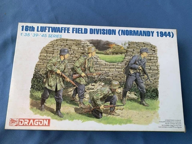 1/35 DRAGON GERMAN Luftwaffe 16th Field Division Normandy 1944 Hasegawa ...