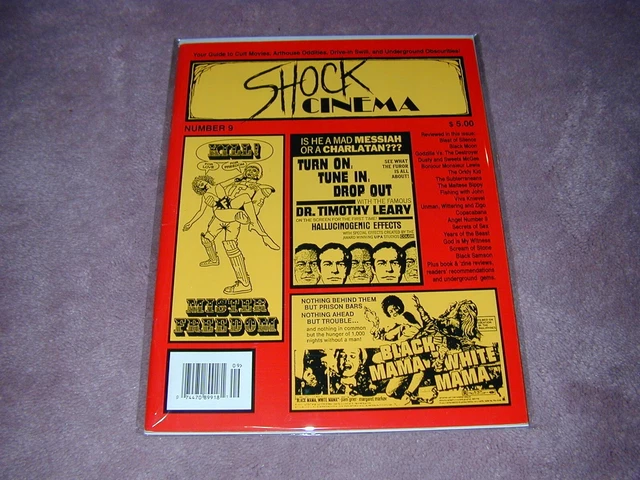 SHOCK CINEMA MAGAZINE/FANZINE # 9 $15.00 - PicClick