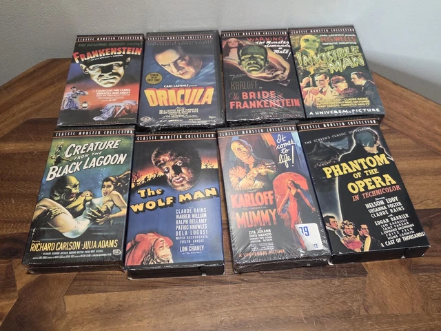UNIVERSAL STUDIOS CLASSIC Monster Collection RareVHS Boxset ...