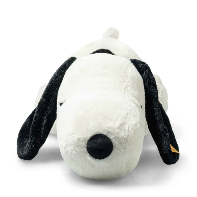 STEIFF PEANUTS SNOOPY Allongé Doux Câlin Peluche 17" Ours En Peluche ...