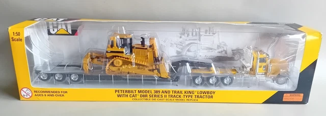 NORSCOT METAL DIECAST Peterbilt Model 389 And Trail King® Lowboy 1:50 ...