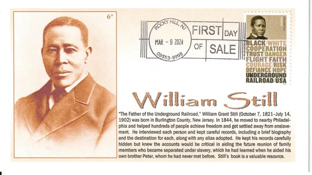 6° CACHETS 5836 Underground Railroad William Still leader Philadelphia ...