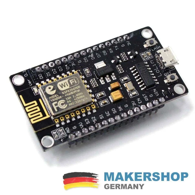 NODEMCU V3.4 ESP8266 ESP-12 E Lua CH340 WiFI WLan IoT Arduino Lolin Mini Micro EUR 6,45 ...