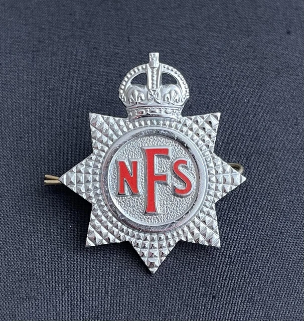 WW2 NATIONAL FIRE Service Original Cap Badge £8.00 - PicClick UK