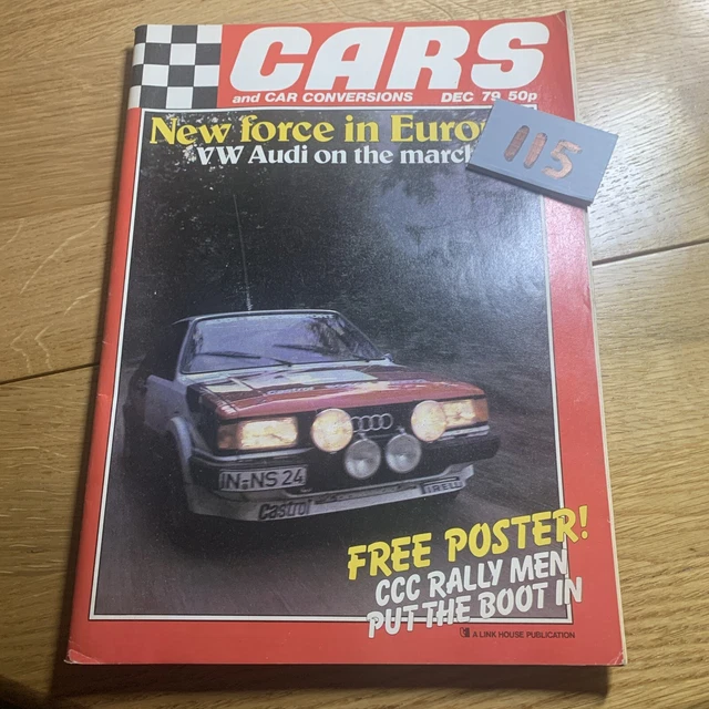 CARS & CAR Conversions magazine 12/1979 featuring VW Golf GTi, Saab ...