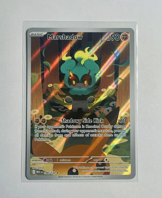 2025 POKÉMON MEGA Evolution Marshadow Illustration Rare Holo 146/132 ...