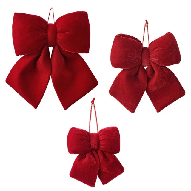 COLORFUL VELVETS FESTIVES Bows Decorative Accent Suitable for Indoor ...