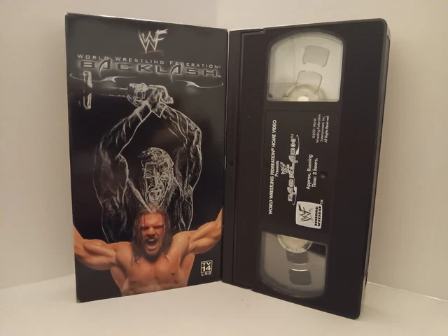 WWF BACKLASH 2001 VHS Wrestling WWE WCW ECW HHH Stone Cold Undertaker ...