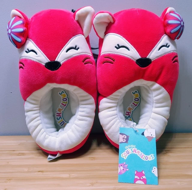 SQUISHMALLOWS FIFI THE Fox Plush Slippers Youth Girls Size 13/1, NWT £ ...