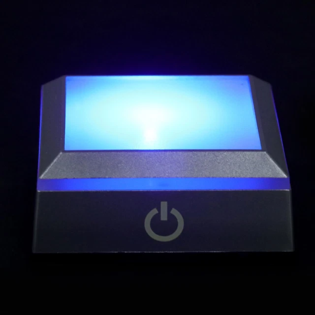 3D CRYSTAL STATUE Lighted Base for Glass Art Led Light for Crystal £10. ...