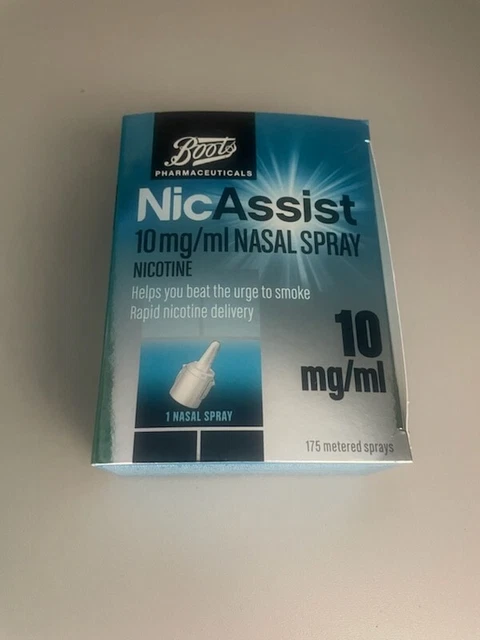 4X BOXES OF BOOTS NICASSIST NASAL SPRAY NICOTINE 10X10ml BOX 200 SPRAYS ...