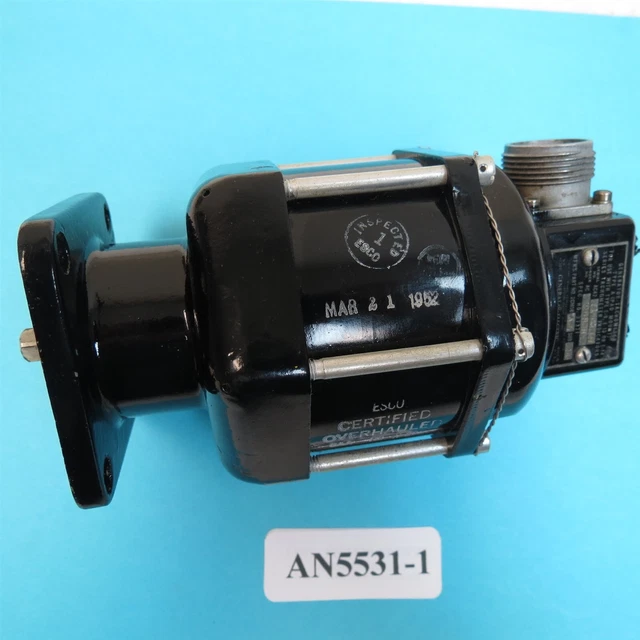 AN5531-1 AIRCRAFT TACH Generator GE 2CM5BAL21 for E-9, E-13, E-14 RPM ...