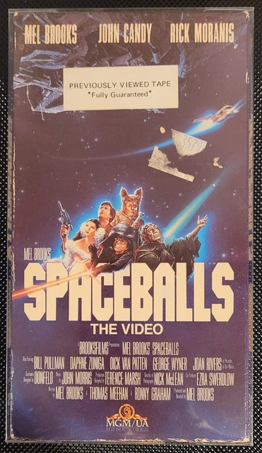 1988 SPACEBALLS ORIGINAL First Release VHS TAPE Mel Brooks Star Wars ...
