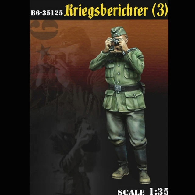 1/35 SCALE WWII German War Correspondent Resin Figure Model Kit ...