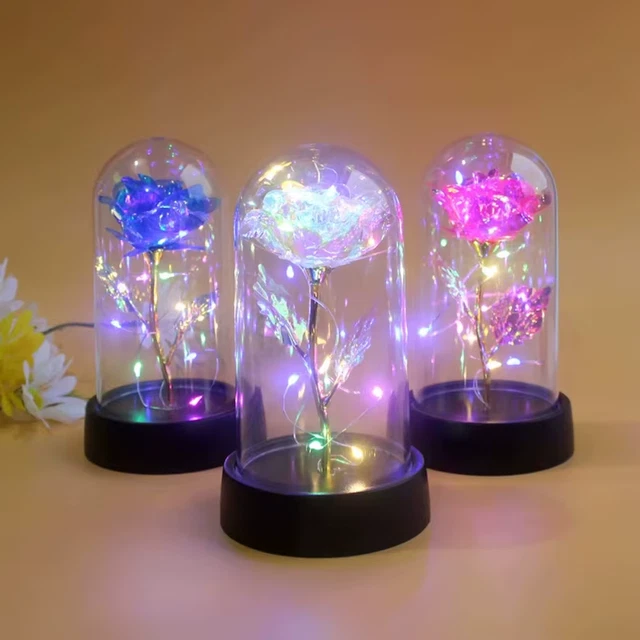 NEW LED SIMULATION Rose Flower Light Beautiful Realistic Looking Night ...