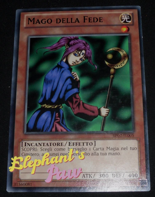 YUGIOH - MAGO della Fede RARA NERA - BP02-IT005 EUR 1,00 - PicClick IT