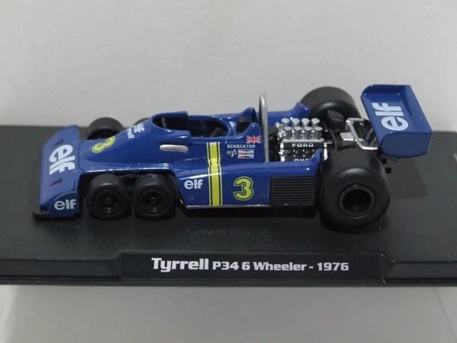 ATLAS F1 TYRRELL P34 6 roues - 1976 Jody Scheckter échelle 1:43 EUR 20,76 - PicClick FR