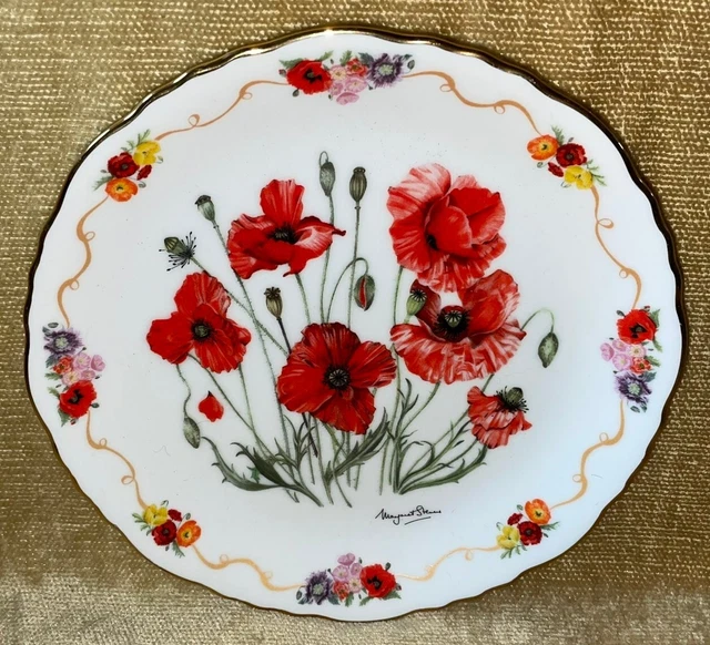 ROYAL BRITISH LEGION In Flanders Fields Field Poppy 7.5" PLATE Margaret ...