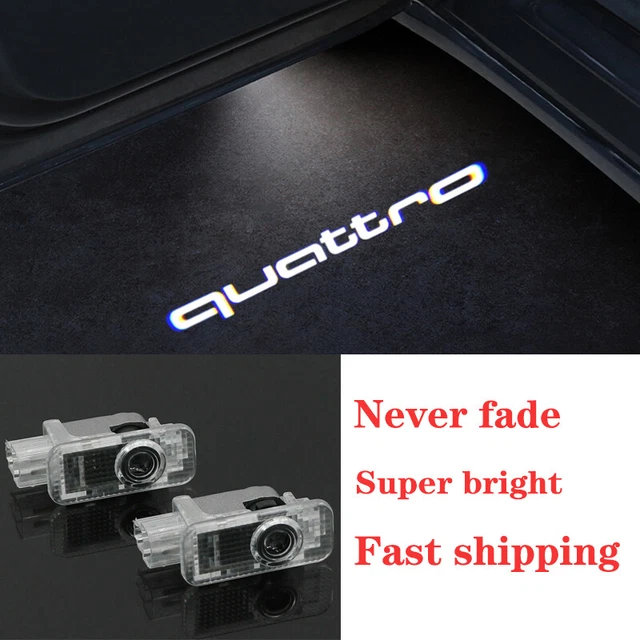 NEW LED HD Door Welcome Courtesy Ghost Shadow Lights For Audi A3/Q3 R8 ...