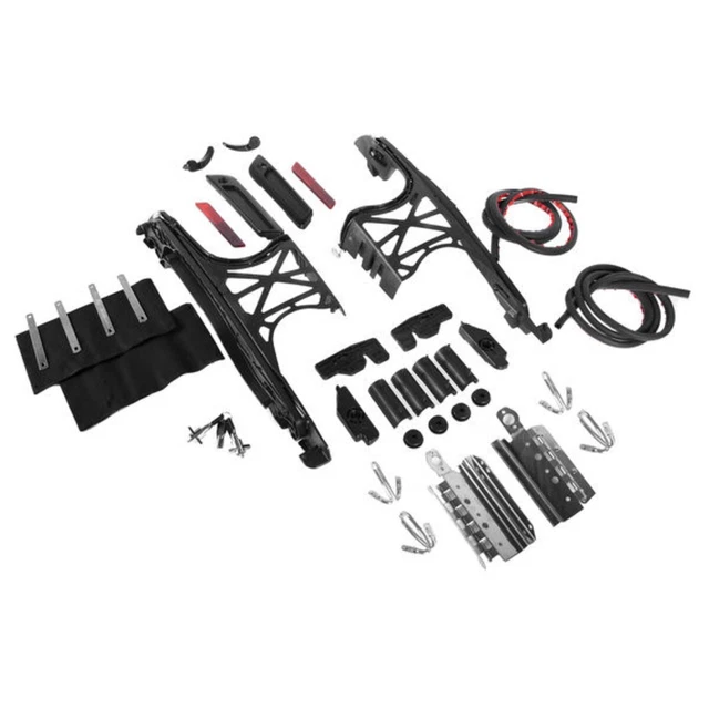 HOGWORKZ MATTE BLACK 1-Touch Saddlebag Mt Hardware/Latch/Lock Kit ...