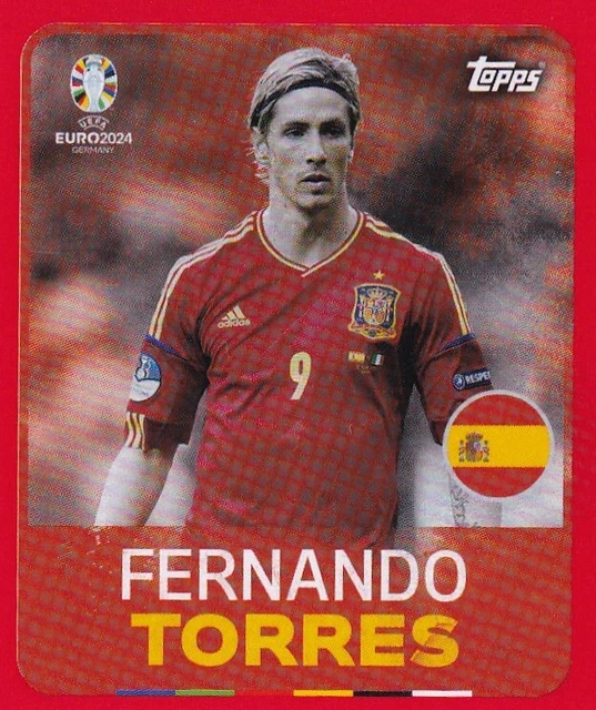 TOPPS UEFA EURO 2024 Sticker Swiss Edition Legend LEG 1 Fernando Torres ...