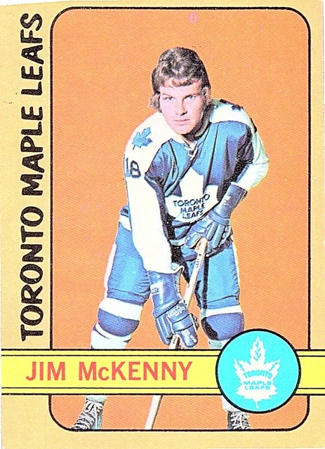 VINTAGE HOCKEY CARDS Opc 1972 Toronto Maple Leafs Jim Mckenny No318 $2. ...