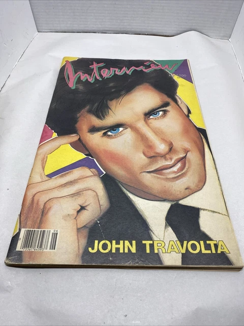 JOHN TRAVOLTA ANDY Warhol Original Interview Magazine June 1985 26466 £ ...
