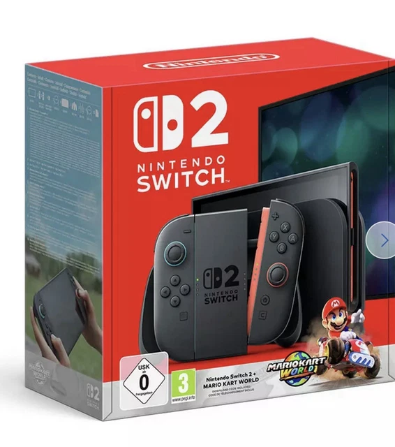 NINTENDO SWITCH 2 with Mario Kart World Bundle. NEW, Unopened 2-3 Days ...