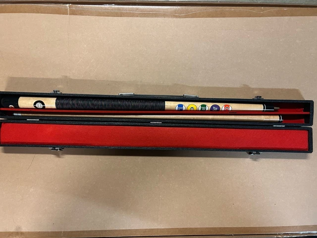 JOE CAMEL POOL Cue Stick 19oz Billiards Tip Tapper Hard Case League 8 ...