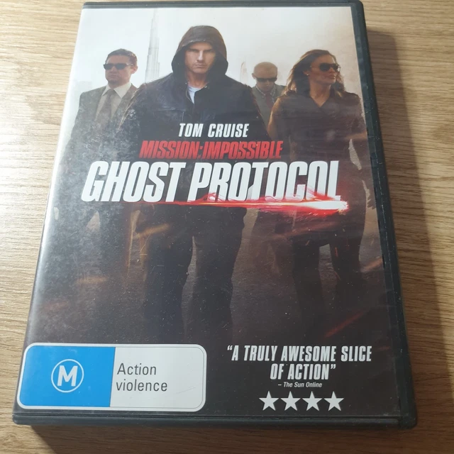MISSION IMPOSSIBLE GHOST Protocol DVD Tom Cruise R4 FREE POST $9.95 ...