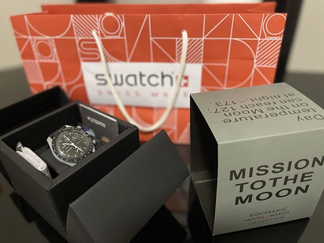 OMEGA X SWATCH Mission To The Moon Moonswatch, Authentic With Box and ...