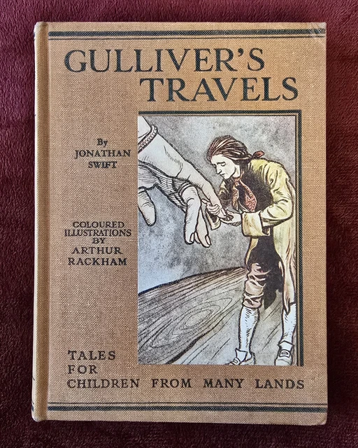 VINTAGE BOOK GULLIVERS TRAVELS Jonathan Swift Arthur Rackham ...