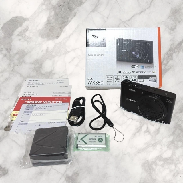 SONY CYBER-SHOT DSC-WX350 Digital Camera 20x Zoom Used Good Working ...