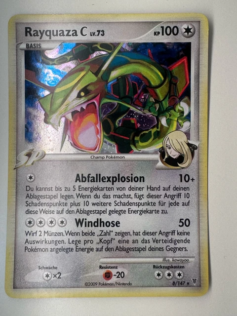 POKEMON KARTE PLATINUM Supreme Victors Rayquaza C LV.73 Holo Rare 8/147 EUR 11,90 - PicClick DE
