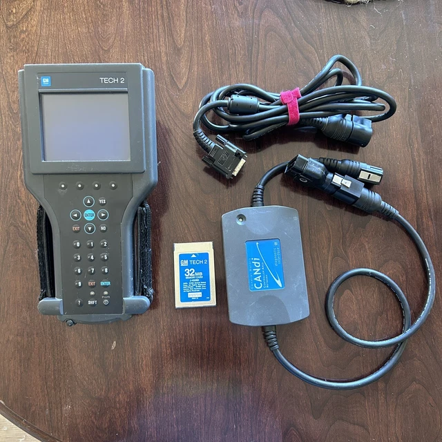 GENUINE GM TECH 2 Scanner with Candi Module, Cables, 32 MB Card $975.00 ...