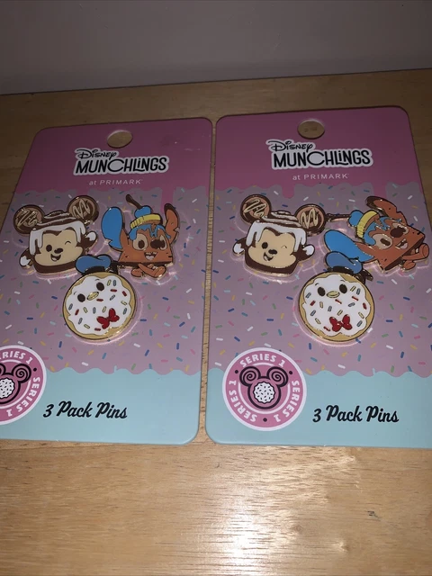 DISNEY MUNCHLINGS PIN Badges x2 Packs 6 Badges Series 1 £13.72 ...