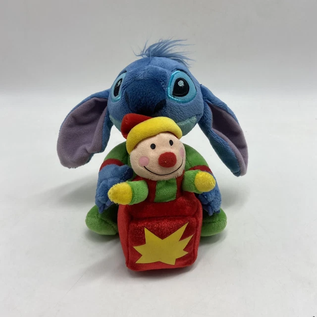 DISNEY STORE 6& Lilo and Stitch Holding Jack In The Box Toy Plush ...