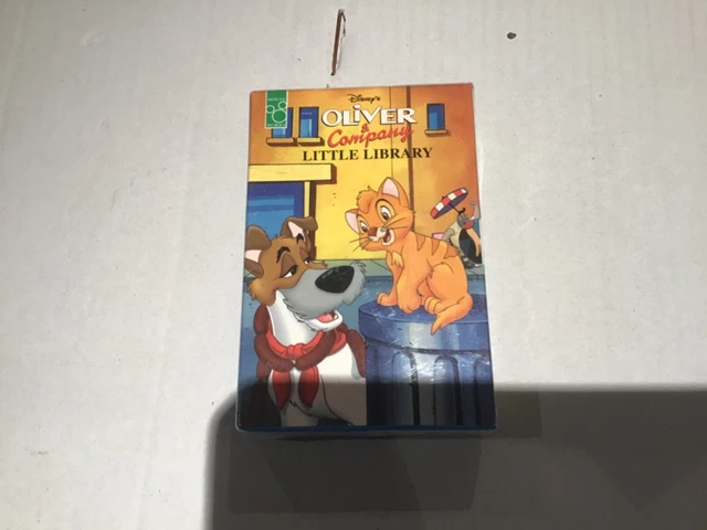 DISNEY MOUSE WORKS Oliver and company little library 4 mini books ...