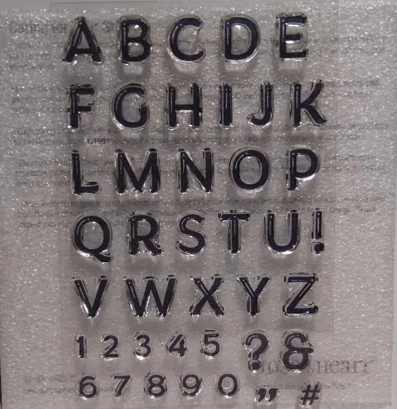 CLOSE TO MY Heart CTMH Highlighter Alphabet/Number stamp set C1981-NEW ...