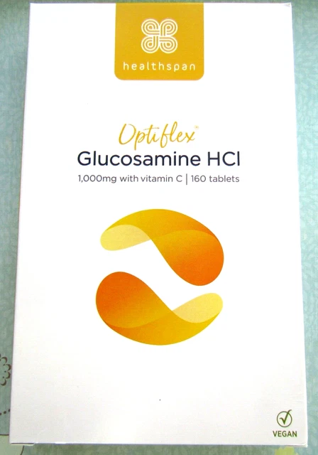 HEALTHSPAN OPTIFLEX GLUCOSAMINE HCI 1,000mg. 160 Tablets. Expiry 10/ ...