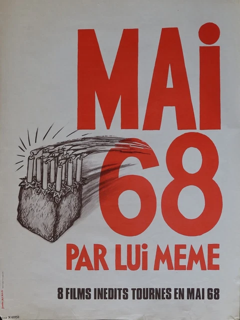 AFFICHE 1978 MAI 68 PAR LUI-MEME cinéma film 60x80cm poster 1394 EUR 60 ...